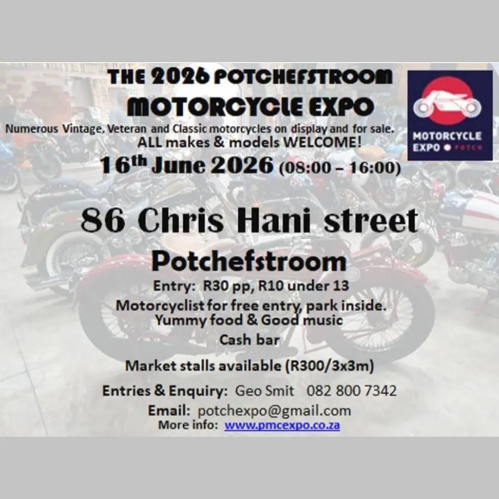 The 2026 Potchefstroom Motorcycle Expo - 16 June 2026
